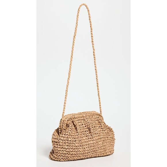 Hat Attack | Bags | Hat Attack Frame Clutch In Toast New Womens Jute ...